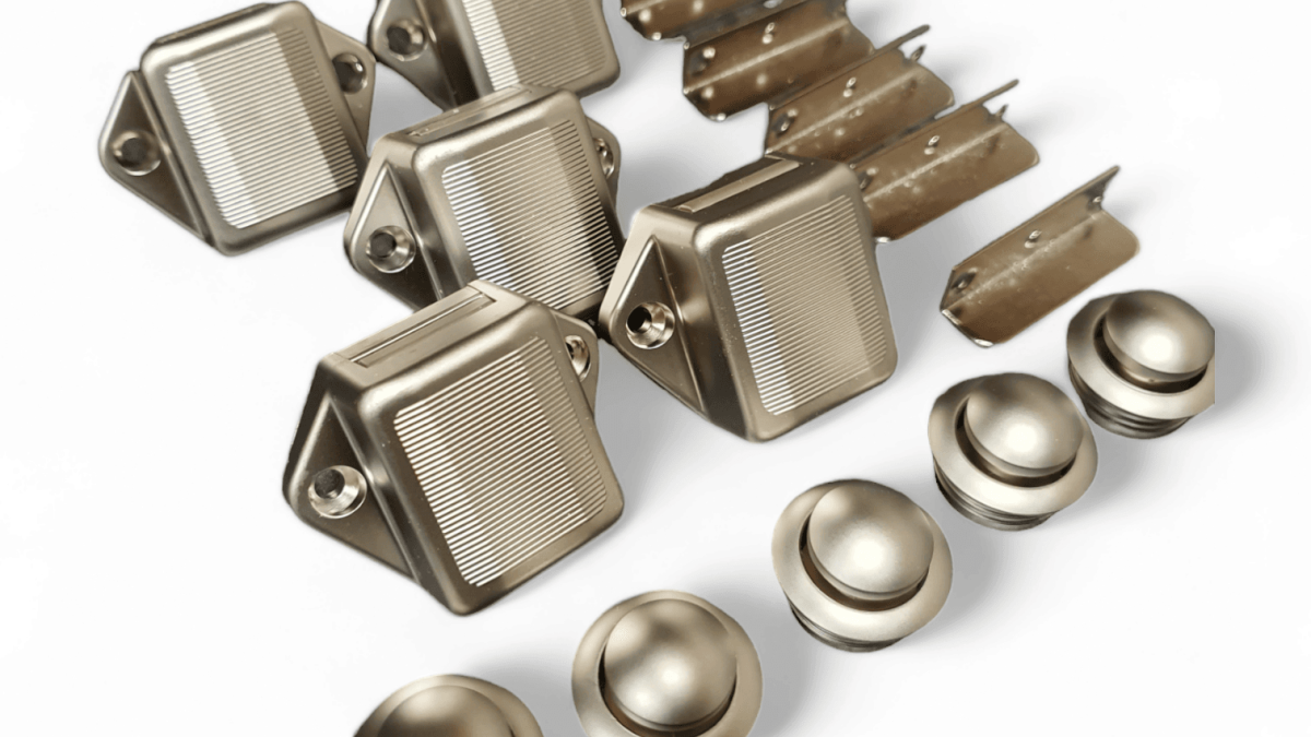 5 pack MINI NICKEL PUSH BUTTON CATCH BEST QUALITY
